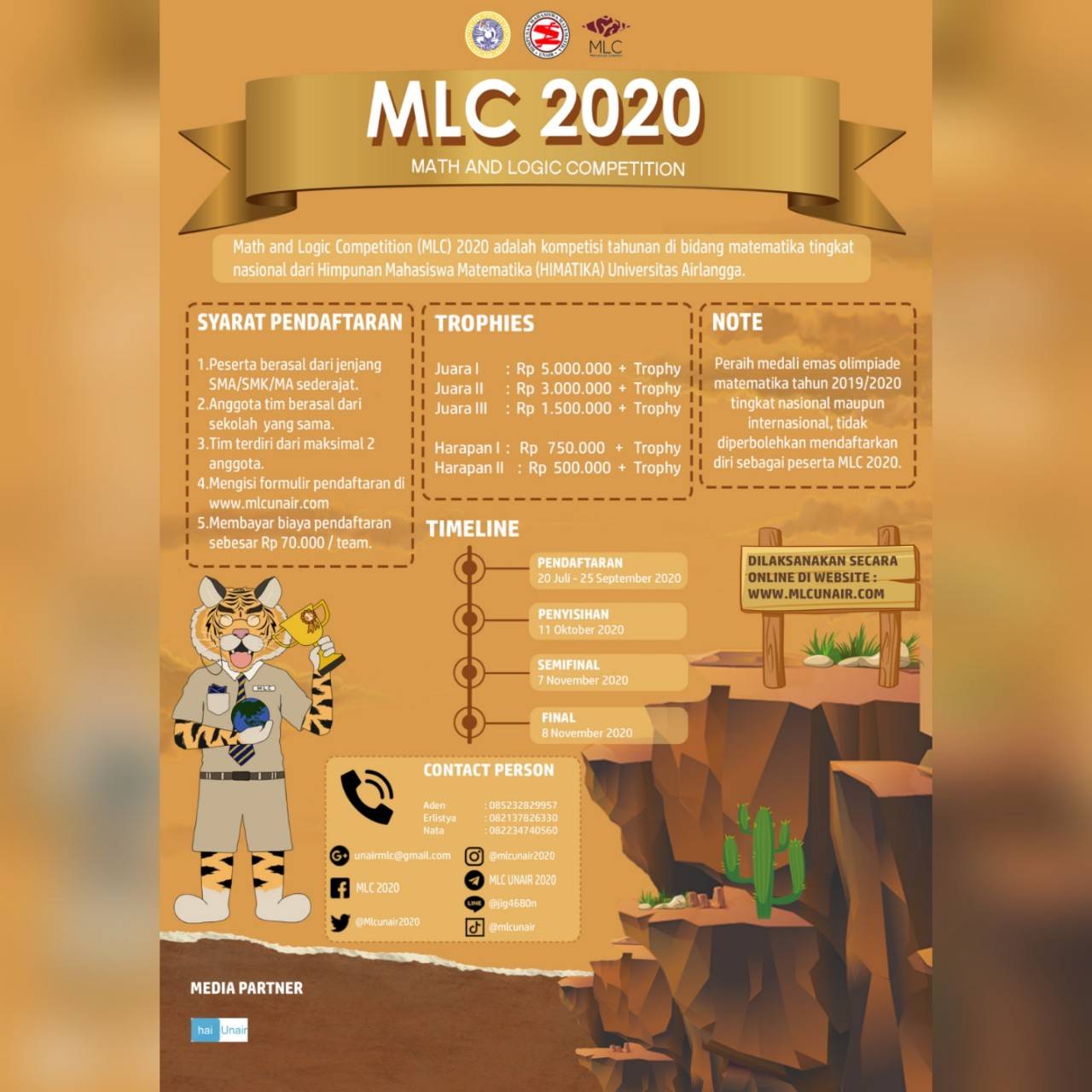 Math and Logic Competition (MLC) 2020 - S1 Matematika Fakultas Sains ...
